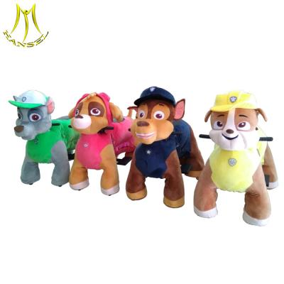 China Hansel amusement park equipment moto animal baby toy ride on walking paw patrol for sale