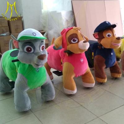 China Hansel  hot selling plush walking battery operated ride on animals for kids for sale