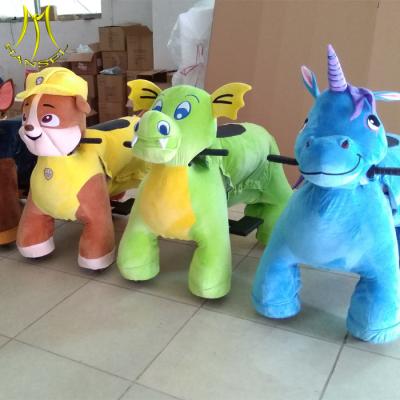 China Hansel luna park equipment animal electronic toy animal plush rides electric go kart for adults for sale