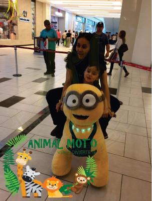 China Hansel motorized plush riding animals for kids zippy electric scooter in outdoor for sale