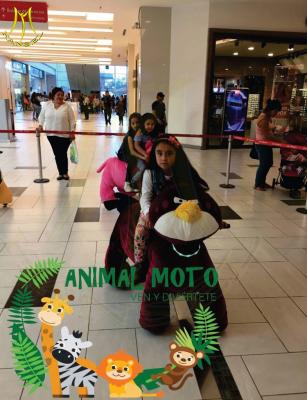 China Hansel  150kg bearing capacity fun plush kids ride on walking toy animals for sale for sale