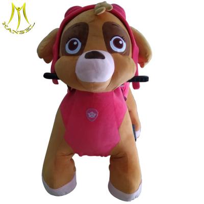 China Hansel amusement park electric ride on mall plush walking animals for kids for sale