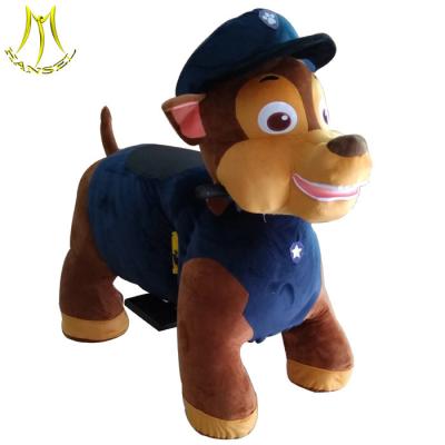 China Hansel battery powered plush electric children ride on animal toy car for sale