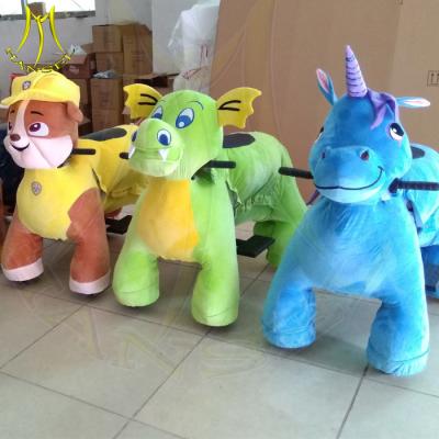 China Hansel amusement park games battery operated plush animal ride for sale for sale