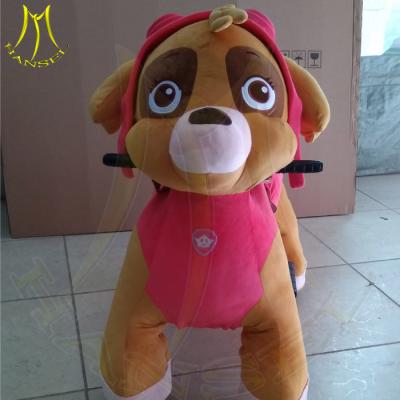 China Hansel amusement park games coin operated kids ride on plush animals for sale