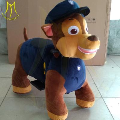 China Hansel motorized plush riding animals coin operated children ride on animals for sale