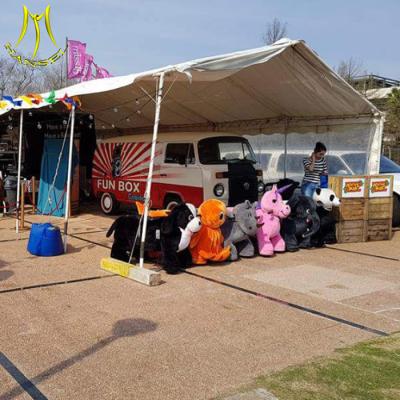 China Hansel  amusement park games stuffed animals coin operated ride on toys for sale