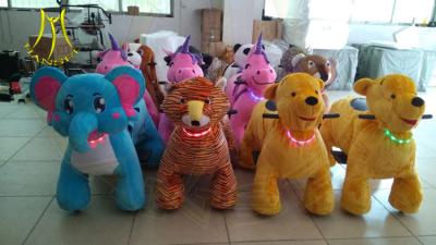 China Hansel  Guangzhou plush electrical animal toy car motorized plush riding animals for sale