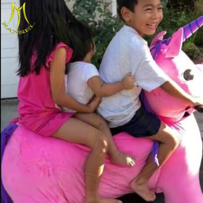 China Hansel amusement park electric kids and adults ride on stuffed animals for sale