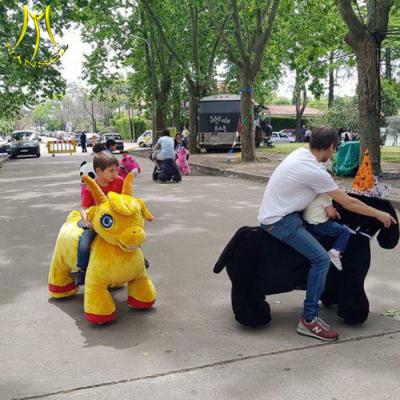 China Hansel  large riding animal amusement park ride  coin operated children rides car for sale