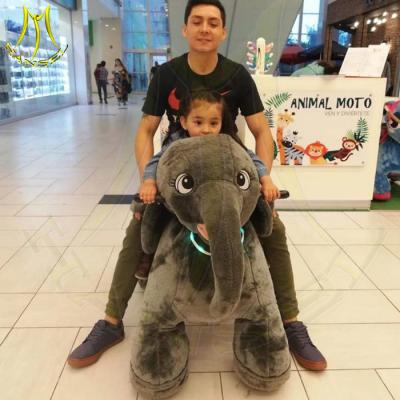 China Hansel amusement park battery animal kids electric rides on stuffed animal for sale