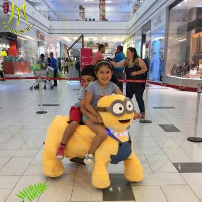 China Hansel amusement park electric coin operated kid ride on stuffed animals for sale