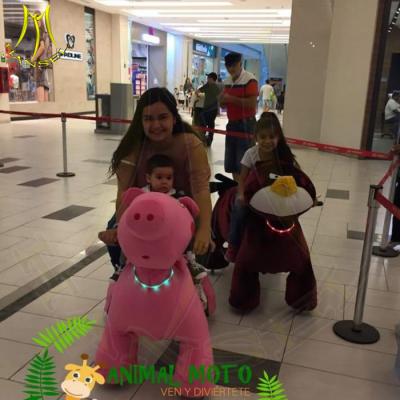 China Hansel amusement park games kiddie electric ride on walking toy unicorn for sale