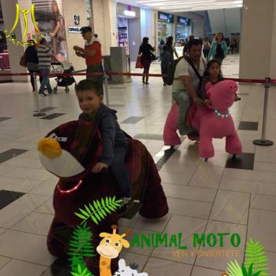 China Hansel amusement park games walking kids ride on unicorn toy animals for sale