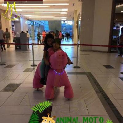 China Hansel amusement park rides on electric plush animal toy rides for sale for sale