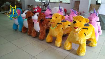 China Hansel coin and non coin operated animal joy ride happy car rides on animals zippy dog ride for sale