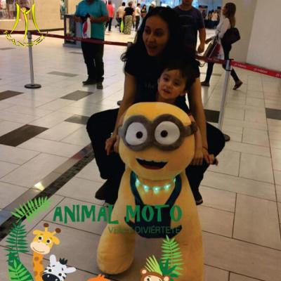 China Hansel amusement park games electric walking plush electric kid riding toys for sale