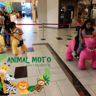 China Hansel amusement park electric kids ride on stuffed unicorn toy for sale