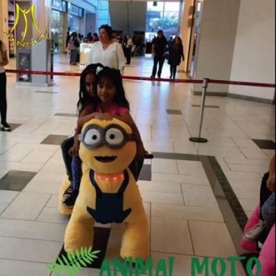 China Hansel amusement park battery electric ride on stuffed animal toy car for sale