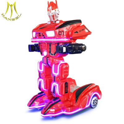 China Hansel  amusement park rides 2018 fiberglass bodies electric robot ride on toys for sale