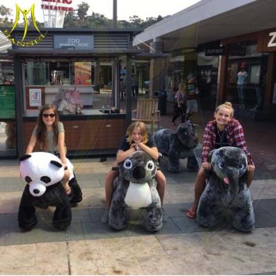 China Hansel amusement park walking stuffed battery operated dog toy for kids for sale