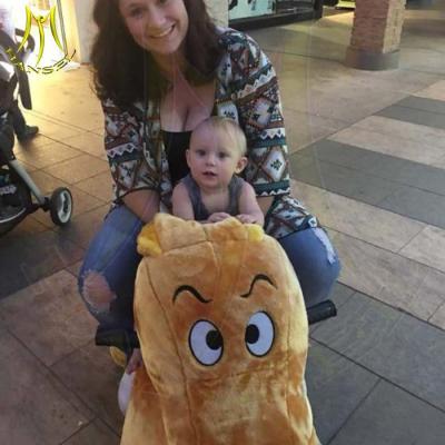 China Hansel amusement park games plush children electric animal toy car for sale