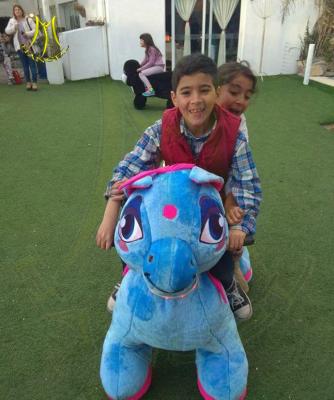 China Hansel amusement park electric children token operated motorized riding toys for sale