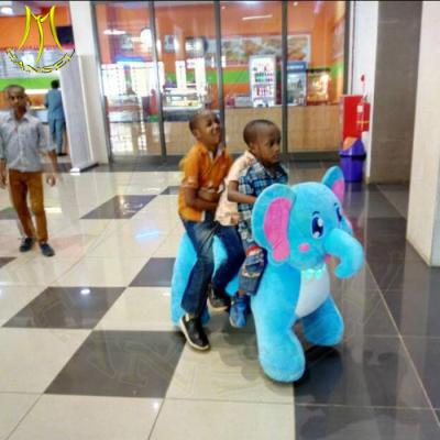 China Hansel zoo animals electric plush toys walking coin operated kiddie rides for sale