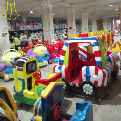 China Hansel fiberglass swing electric car type coin operated kiddie rides for sale for sale