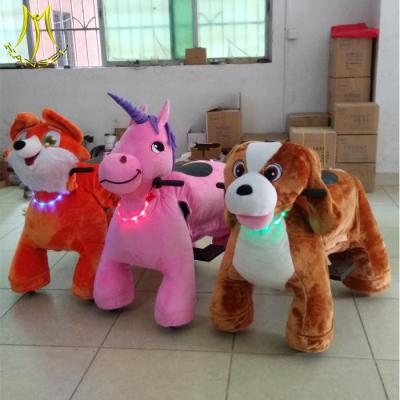 China Hansel  outdoor playground 4 wheel zippy battery animal kids ride on animal fox for sale