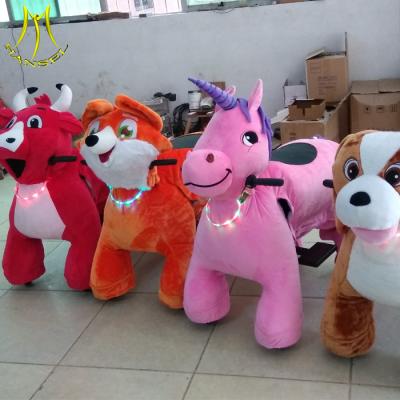 China Hansel happy ride toy animal bike ride hot bull car for kids in shopping mall for sale
