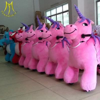 China Hansel children's electric motorcycles for children zoo animal stuffed animals unicorn for sale