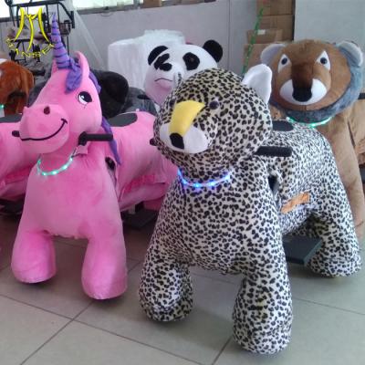 China Hansel  hot selling electric indoor stuffed children ride on animal for mall for sale