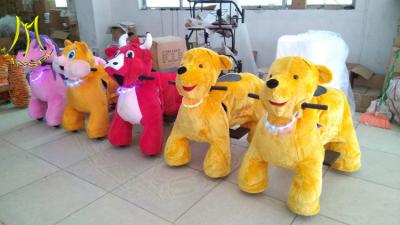 China Hansel Popular battery operated plush electrical animals car for shopping mall for sale