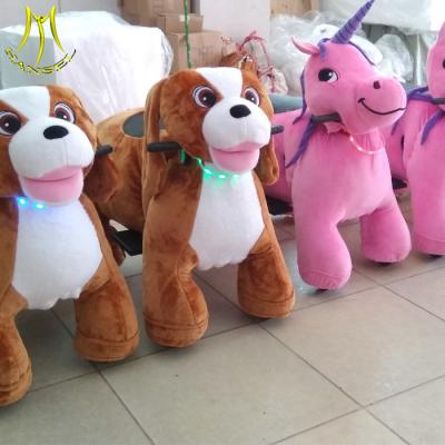 China Hansel attractive for kids unicorn plush unicorn electric scooter for indoor playground for sale