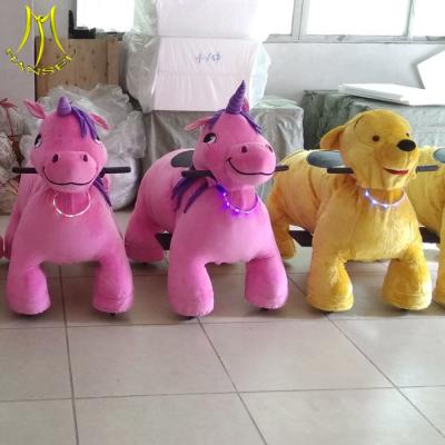 China Hansel   children funfair walking plush battery operated animals for sale for sale