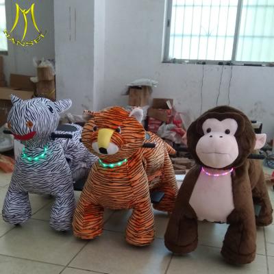 China Hansel amusement ride 4 wheel battery operated kid bike electric animal walking ride for sale