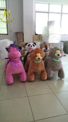 China Hansel  shopping mall plush walking indoor rides animal electric scooters for sale