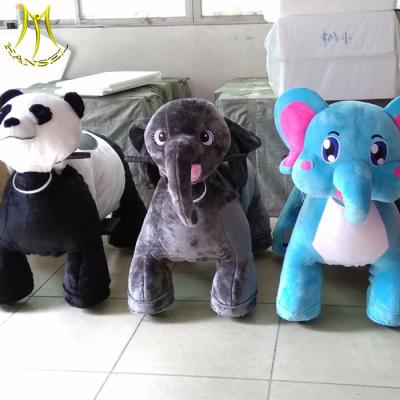 China Hansel  amusement ride kids ride on scooter horse battery powered panda scooters for sale