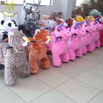 China Hansel  battery operated plush animal rides electric car baby amusementparkproducts for sale