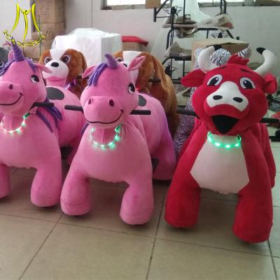 China Hansel kids amusement park rides coin riding horse machine used kiddie rides for sale for sale