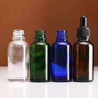 China Clear Dropper Glass Essential Oil Bottle Silk Screen Printing 15ml 20ml 100ml for sale