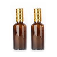 China Round Shape Frosted Matte Glass Essential Oil Bottle 5ml 10ml 30ml 50ml for sale