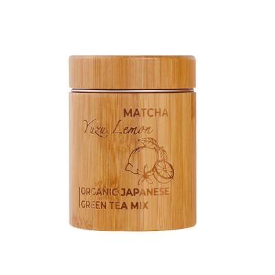China Sealed Bamboo Tea Canister Kitchen Storage Jar 10g 15g 80g 100g 150g for sale