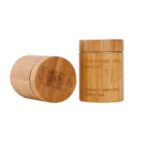 China Sealed Bamboo Tea Canister Kitchen Storage Jar 10g 15g 80g 100g 150g for sale