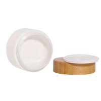 China Bamboo Wood Lid Cosmetic Face Cream Jar  5ml 15ml 30ml 50ml 100ml for sale