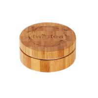 China Aluminum Cosmetic Face Cream Container Jar With Bamboo Wood Lid 5ml 15ml 30ml 50ml 100ml for sale