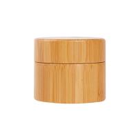 China Wooden Bamboo Jar Packaging 5g 15g 30g 50g 100g 200g Clear Frosted Glass Jar for sale
