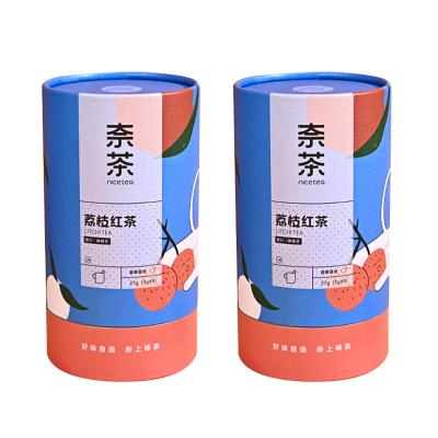 China Biodegradable Custom Carton Cylinder Paper Tube Box Gift Color Box for sale