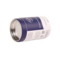 China Round Biodegradable Kraft Paper Tube Packaging For Tea Thickened Bottom for sale